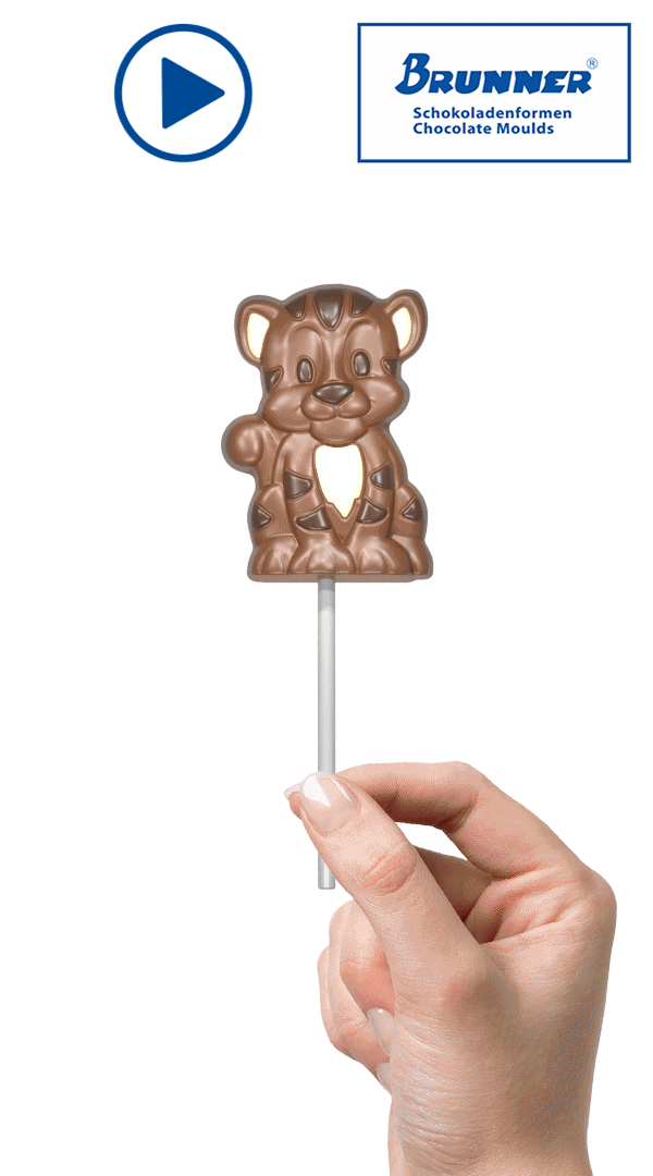 Brunner Chocolate Moulds | Lolly Tiger "Lenny" | Online Shop
