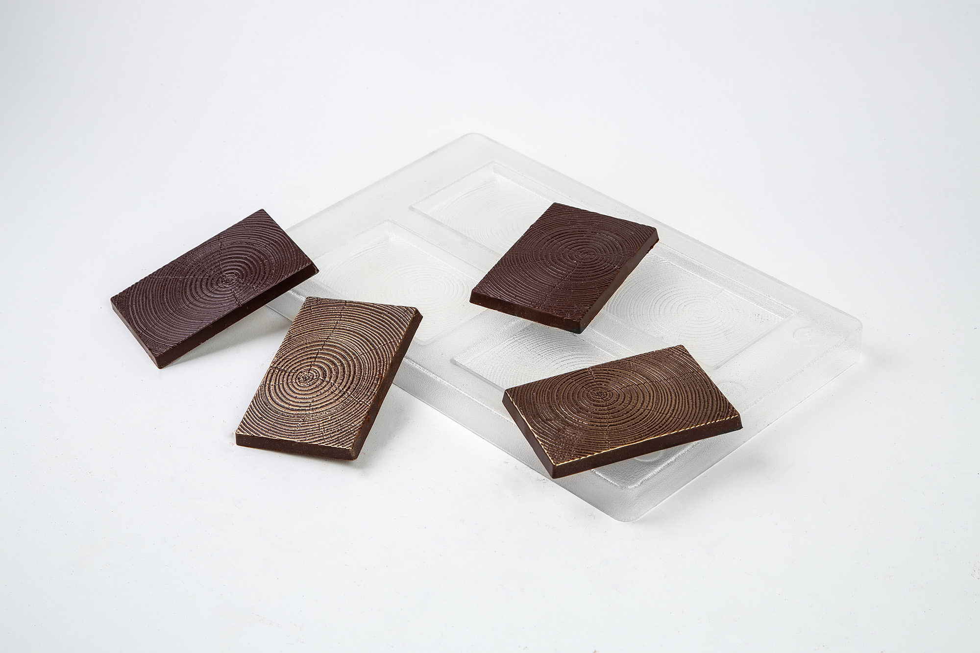 Brunner Chocolate Moulds | Small tablet "Timber" | Online Shop